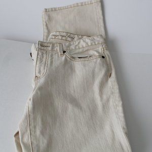LOFT | Jeans | Loft Original Boot Cream Colored Denim Jeans Nwot 6 ...